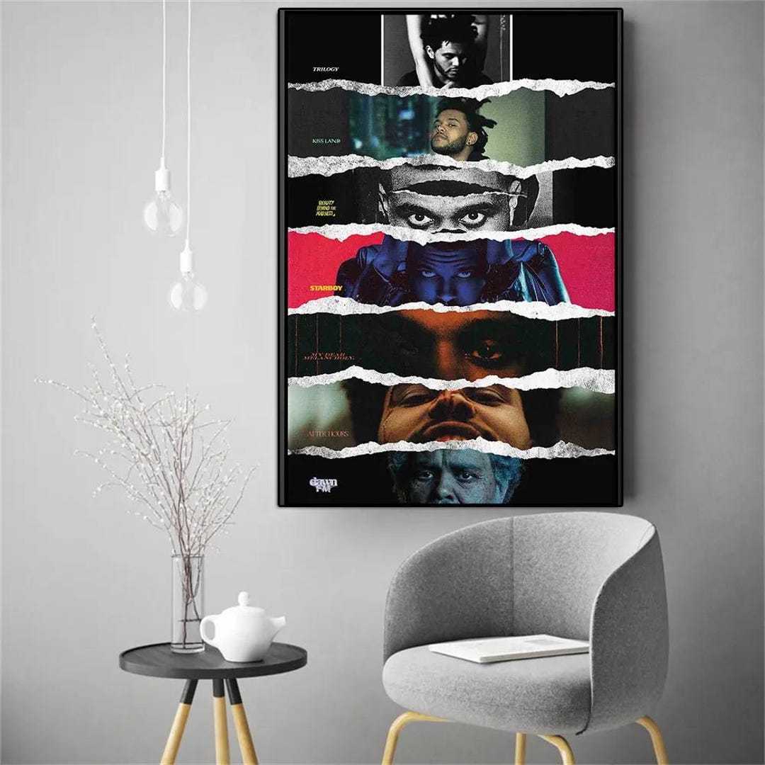 The Weeknd All Albums Wall Art Exclusive Album Cover Posters Music ...