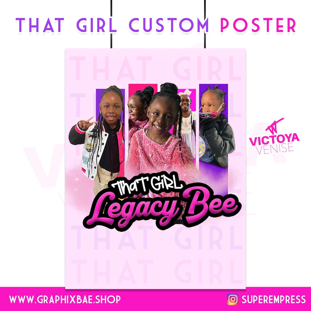 That Girl Poster | Custom Poster Template - Etsy