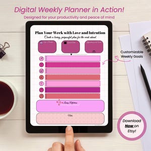 Digital Weekly Planner | Plan With Love & Purpose | Perfect for ...