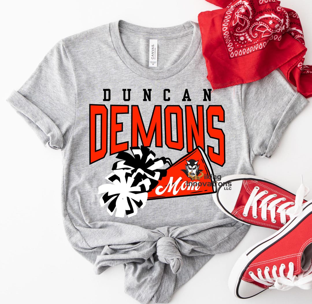 Duncan Demons Cheer Mom Png, Duncan Demon Cheer Mom Png, Duncan Png ...
