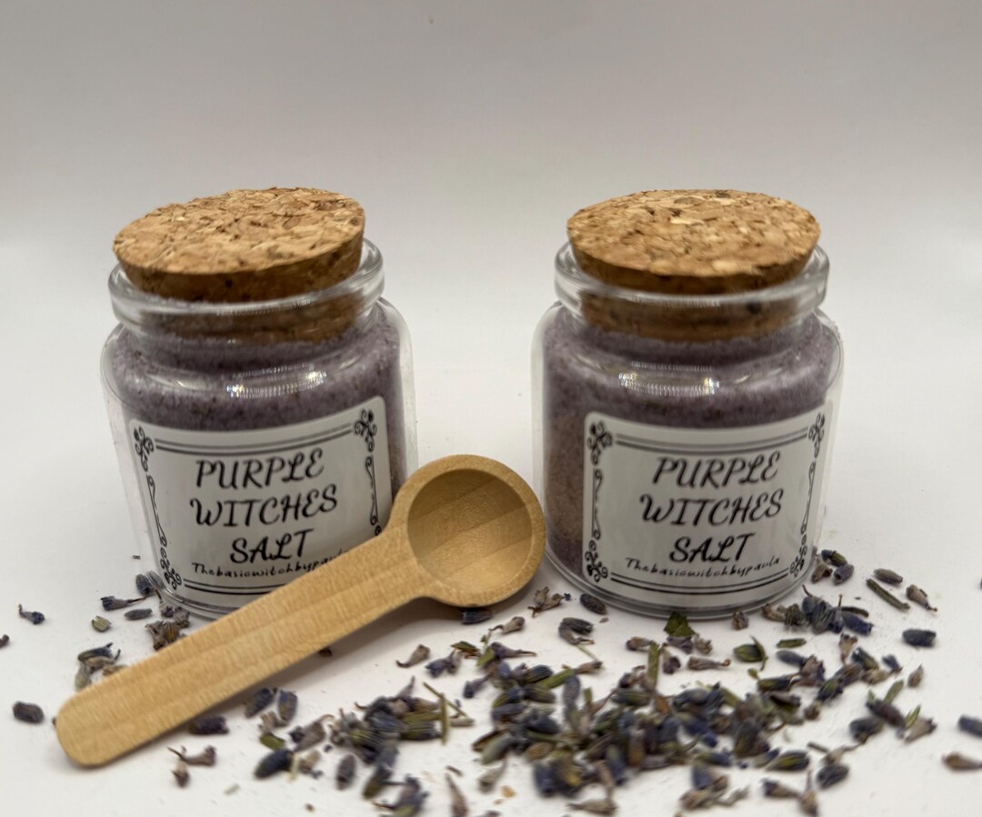 Purple Witches Salt. Ritual Salt. Candle Dressing. Spells. Intention ...
