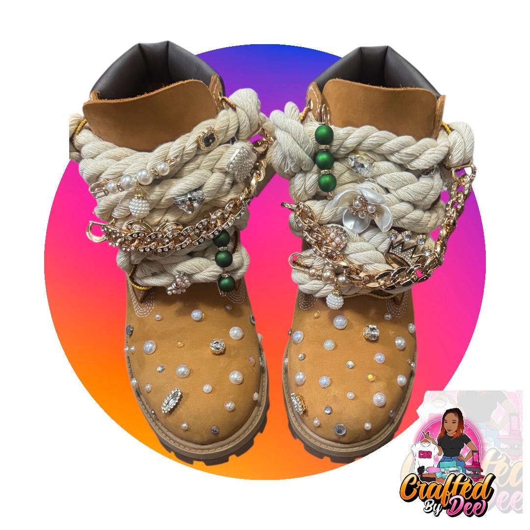 Blinged Out Boots Rope Strings (YOUTH) - Etsy