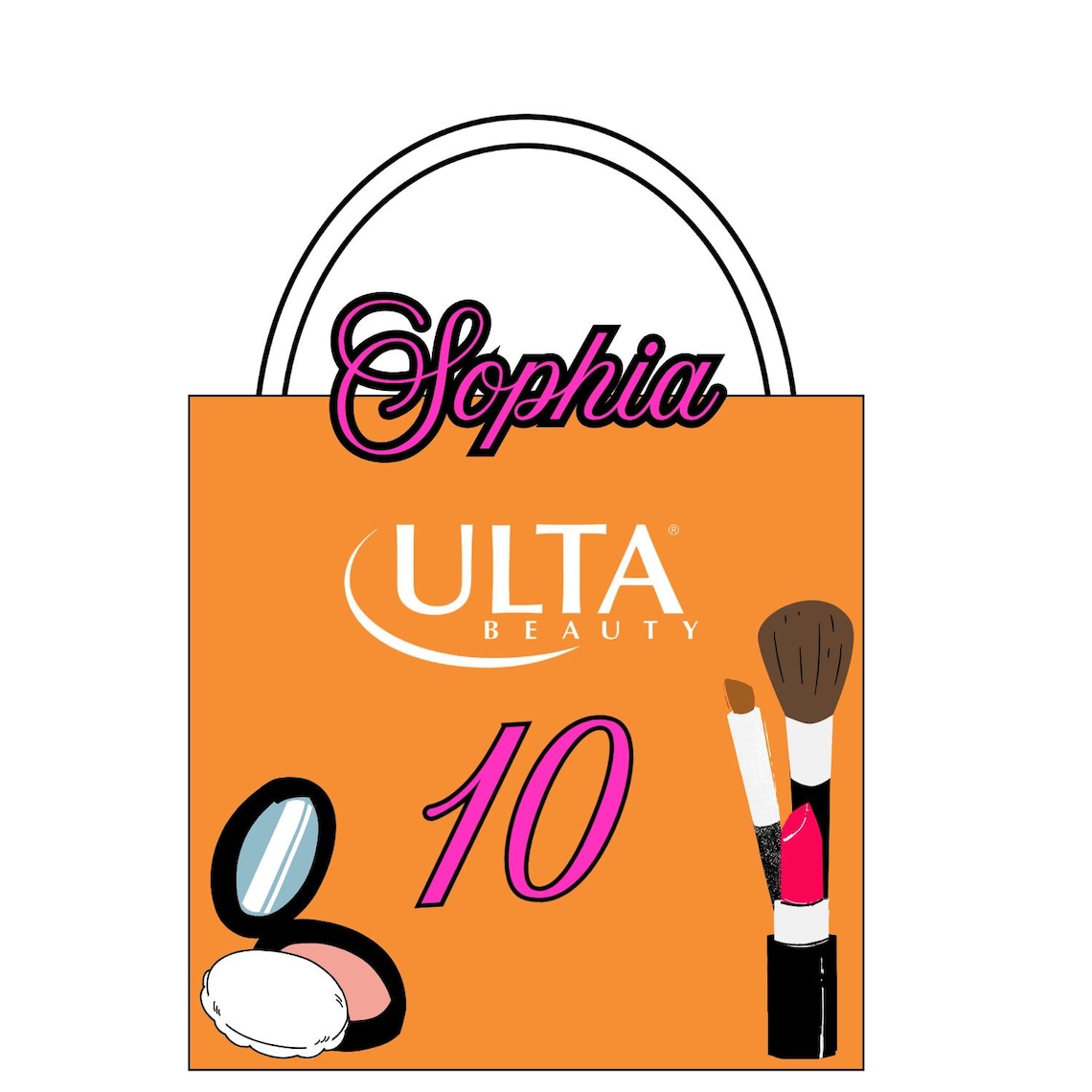 Ulta-mate Beauty Party Cake Topper - Digital Download - Etsy