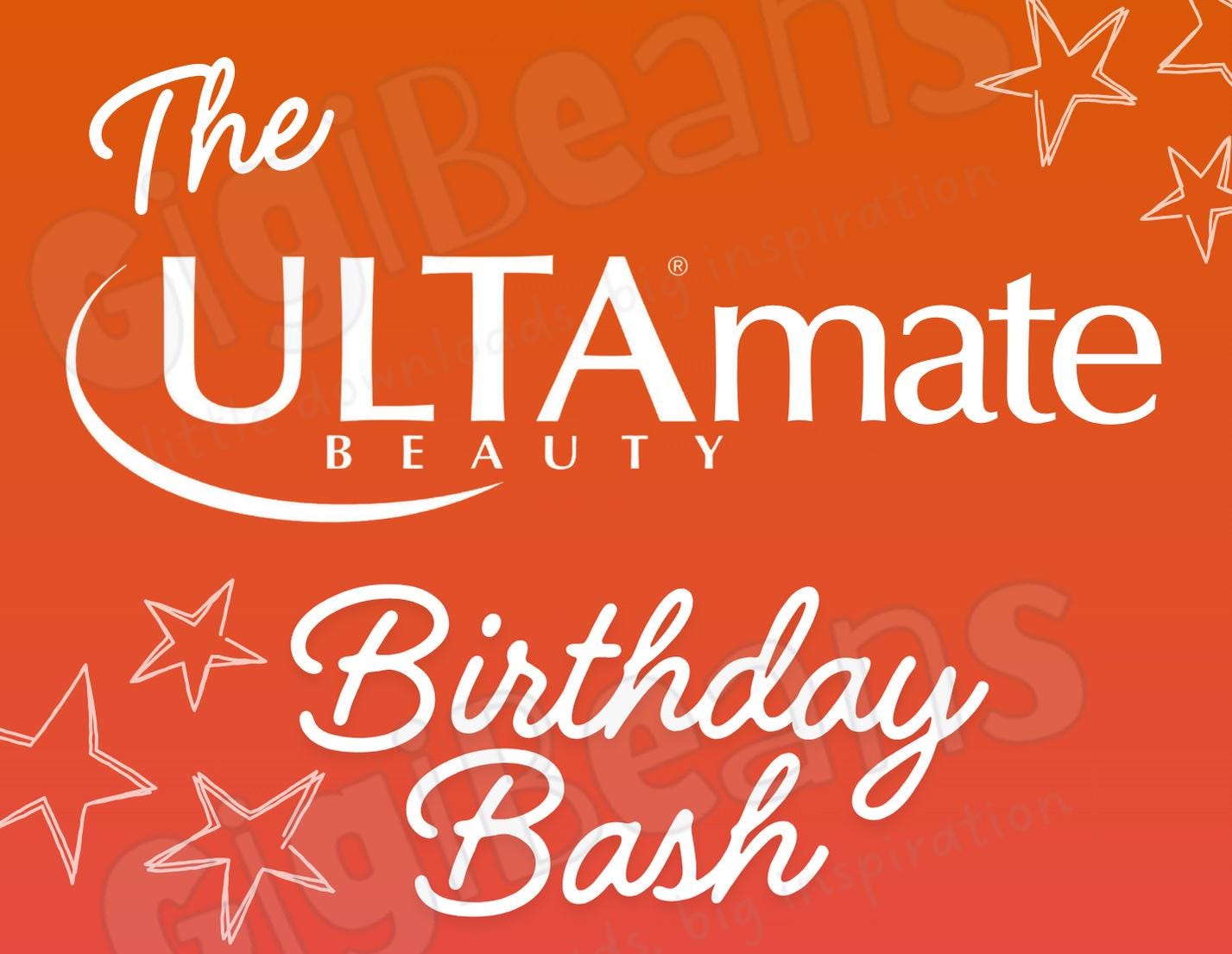 Ulta-mate Beauty Bash Birthday Party Invitation - Editable Digital ...