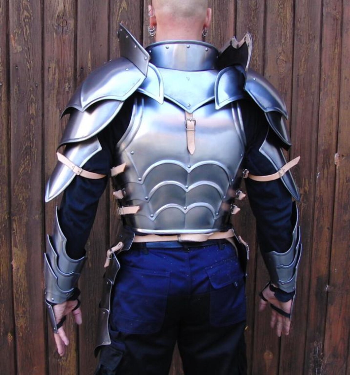 Medieval Knight Fantasy Steel Half Body Armor Suit Cuirass With Tassets ...