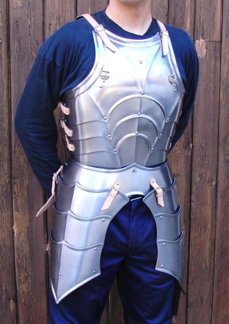 Medieval Knight Fantasy Steel Half Body Armor Suit Cuirass With Tassets ...