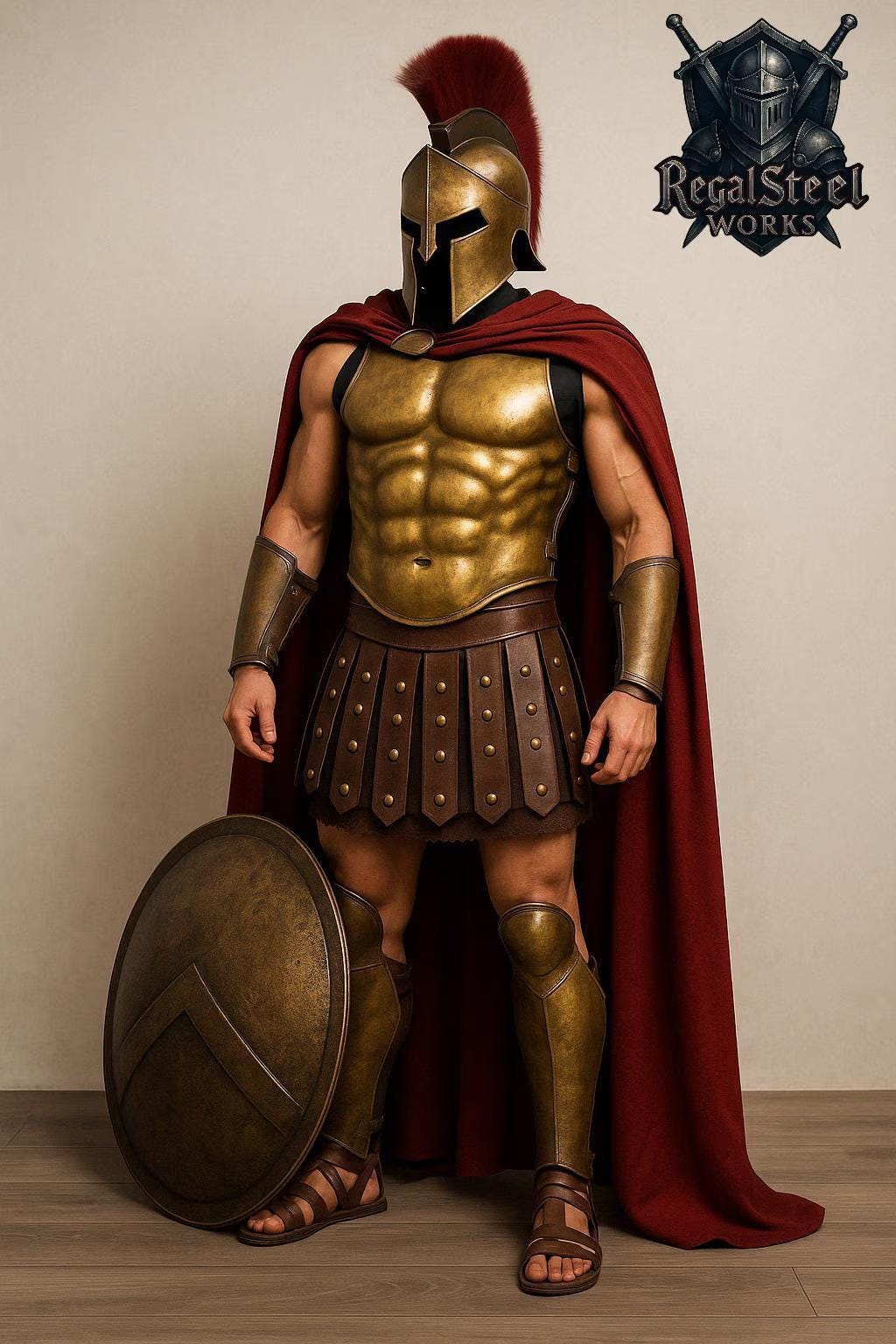 Spartan Leonidas Full Body Armor Set - 300 Spartan Warrior Costume Set ...