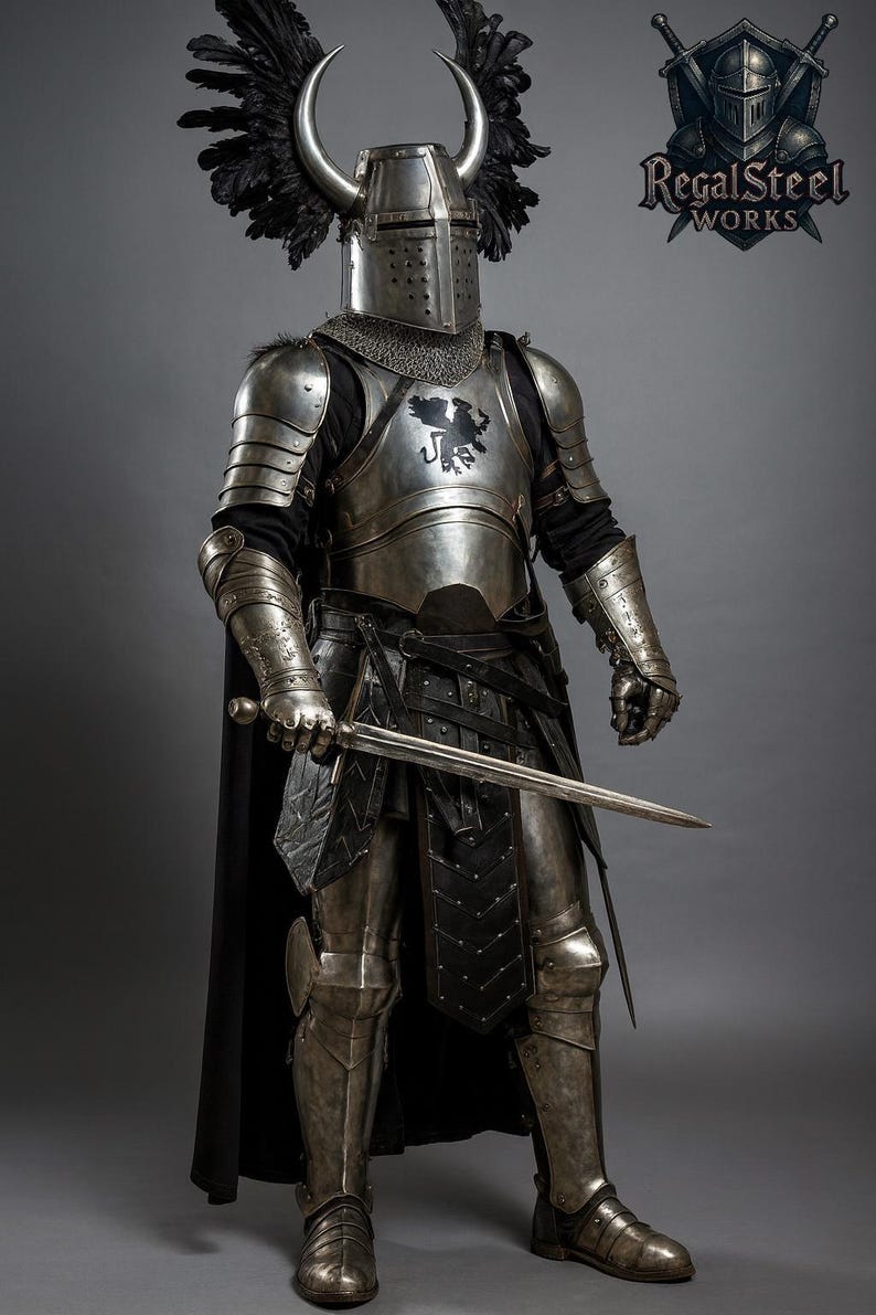 Elite Templar Griffin Knight Armor Suit | Crusader Full Body Armor With ...