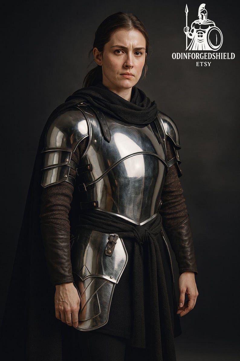 Lady Knight Steel Armor Set – Medieval Cuirass, Pauldrons, Tassets - Etsy