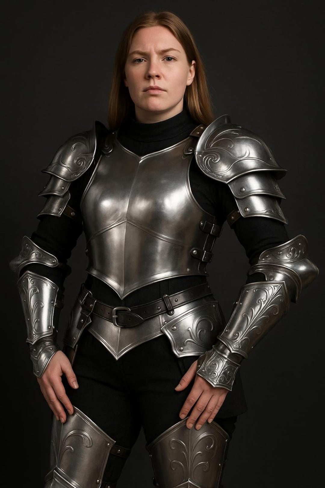 Lady Knight 18 Gauge Steel Armor Set - LARP Cosplay Costume - Etsy