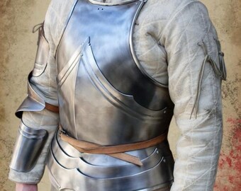Medieval Knight Armor - Polished Steel Gothic Front Cuirass Armor ...