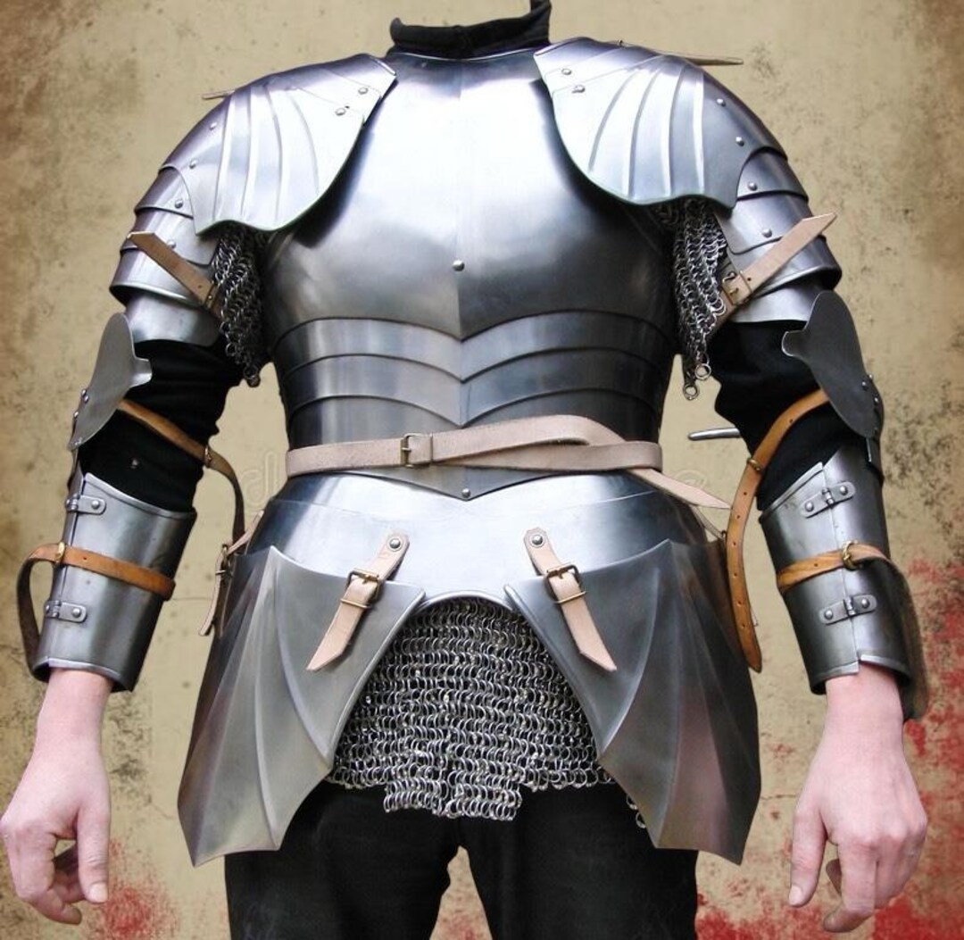 Medieval Knight Lady Half Body Armor Female Steel Knight Armor Suit ...