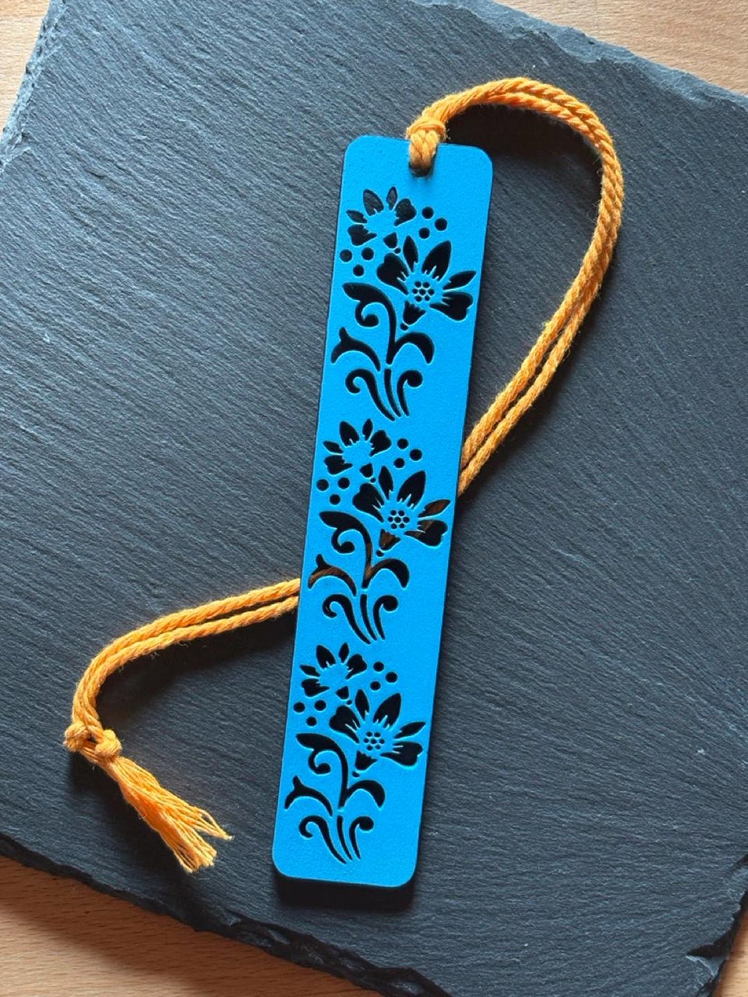 Unique Hand-painted Wood Bookmark (lily Flowers, Argo Blue ...