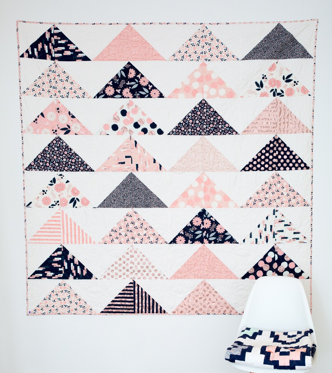 PDF Pattern--minimal Triangles Quilt Pattern - Etsy