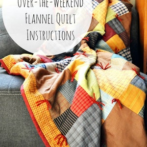 PDF Pattern--the Make-it-over-the-weekend Quilt Pattern - Etsy