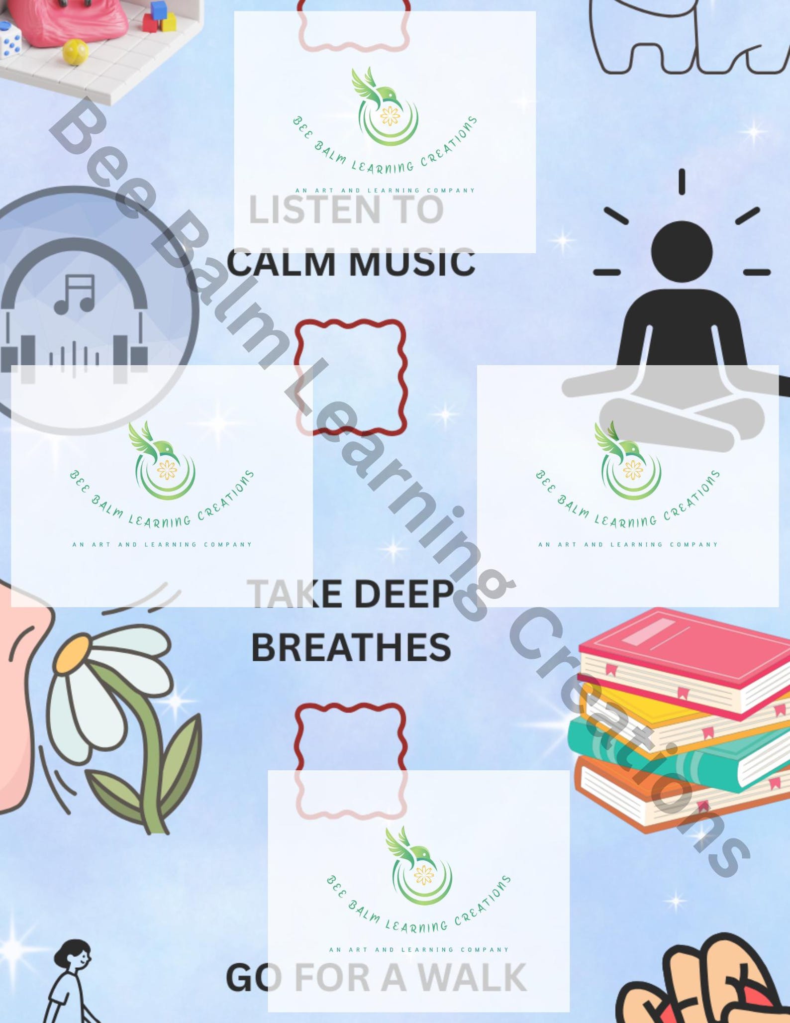 Calm Down Strategies Printable Poster, Editable Kids’ Mindfulness List ...