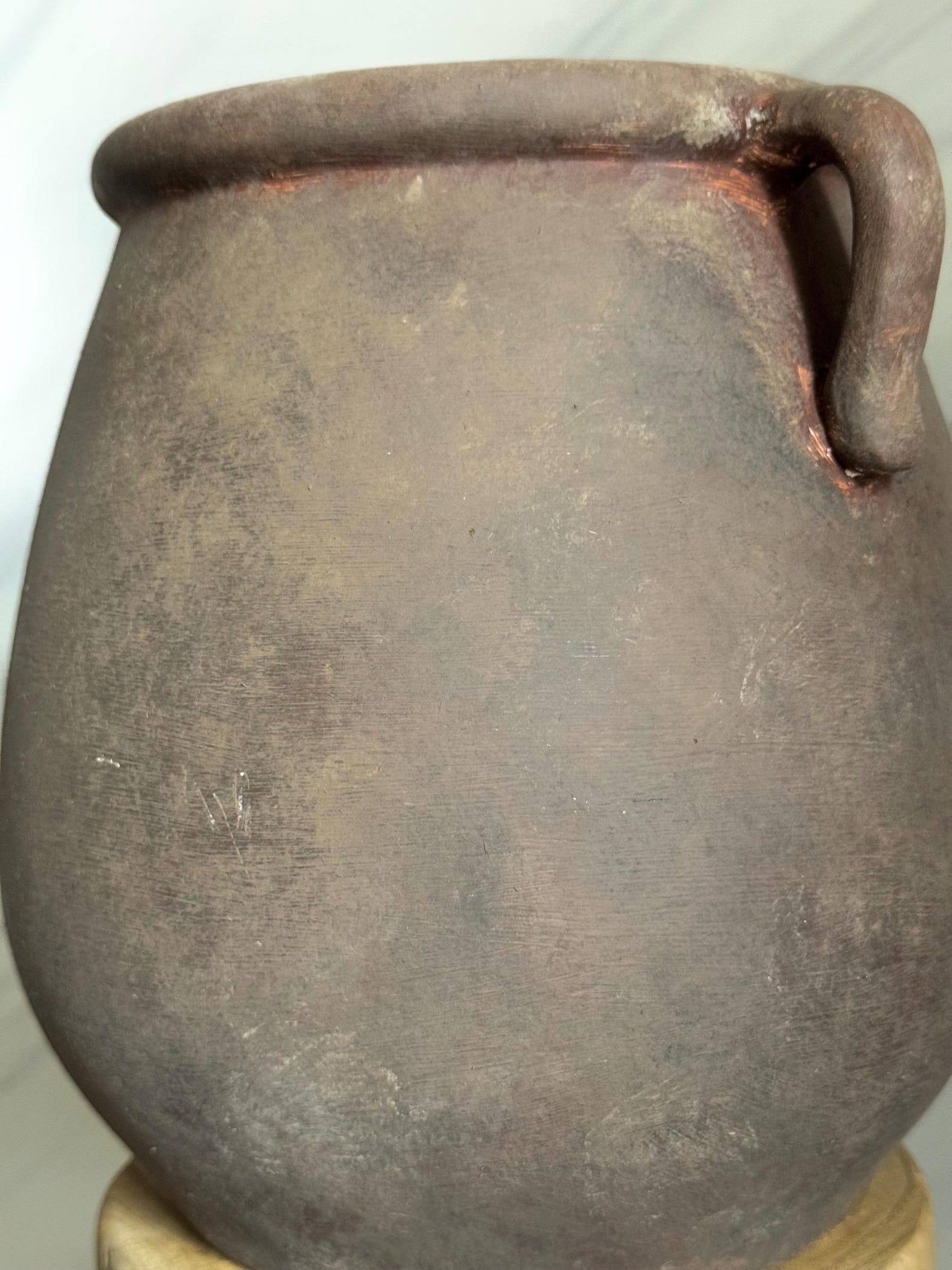 Brown Distressed Pot - Etsy