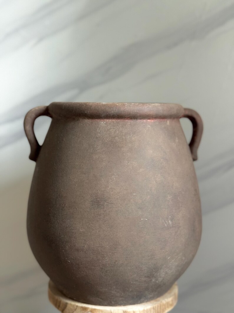 Brown Distressed Pot - Etsy