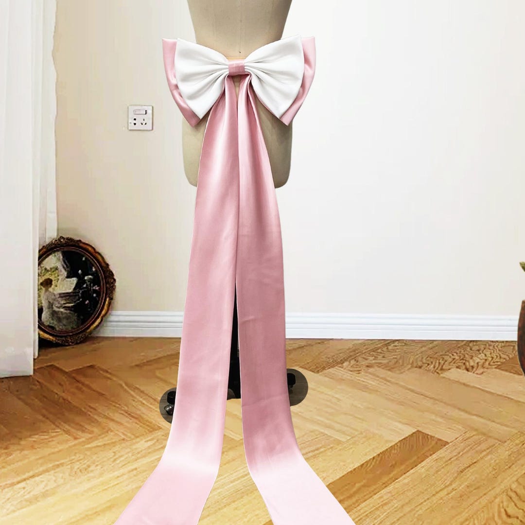 Blue and White Detachable Bow, Detachable Wedding Bow of Bridal Dress ...