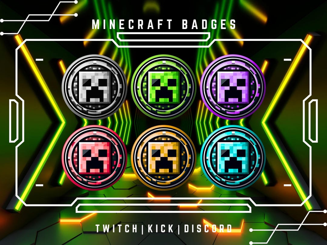 6 Game Character Sub Badges | Fictional Subscriber Badge | Streamer ...