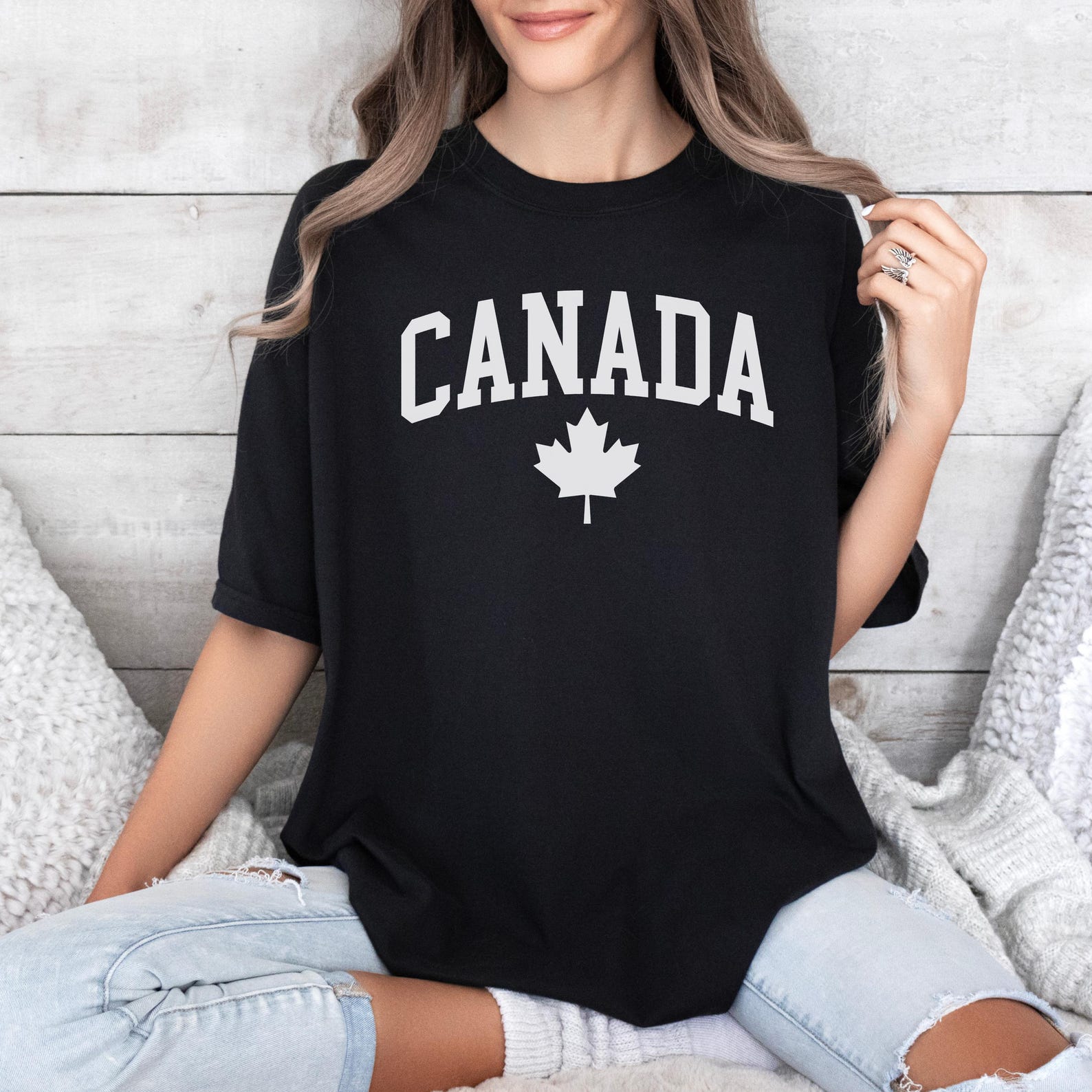 Comfort Colors® Canada Shirt Canadian Flag Tee Maple Leaf T-shirt ...