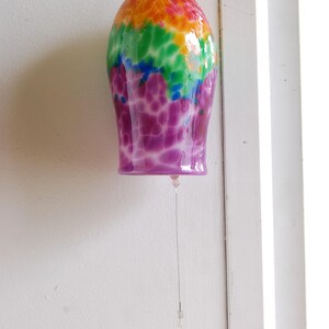 Glass Garden Bell in Rainbow - Etsy