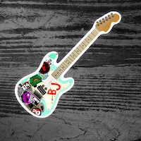 Green Day Pixel Art Glossy Sticker Set - Woodstock Dookie (2.5") - Etsy