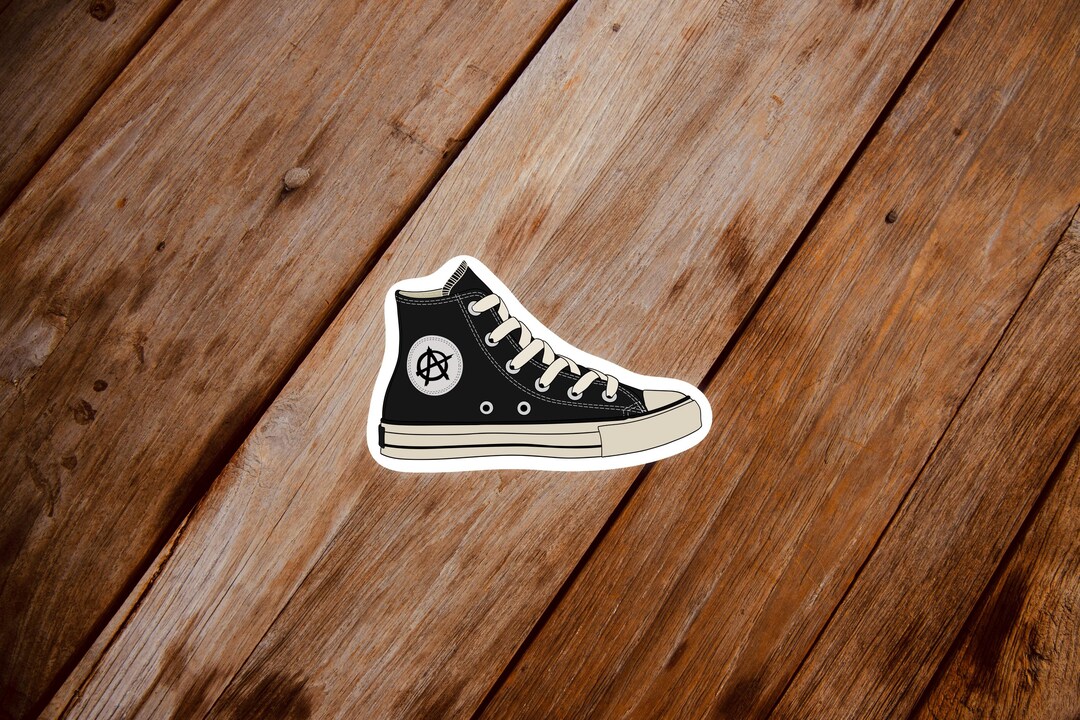 Anarchy Sticker, Converse Sticker, Punk Rock Style, Laptop Sticker ...