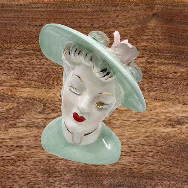Lady Head Vase - Etsy