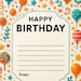 Cheerful Happy Birthday, Printable, Digital Download Available in PNG 5 in X 7 In - Etsy