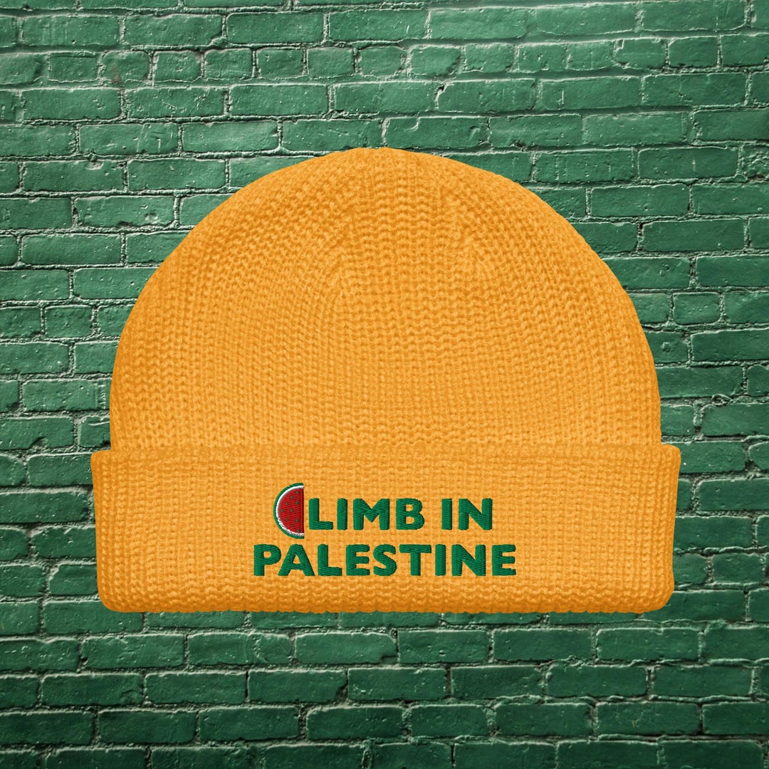 Climb in Palestine Beanie ((embroidery) - Etsy