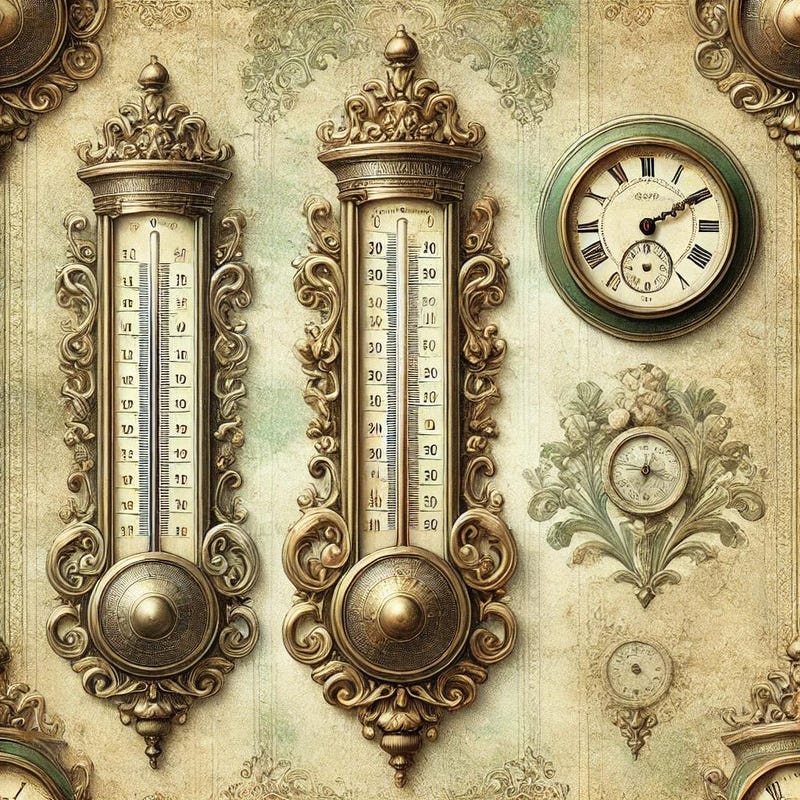 Vintage Thermometer - Etsy