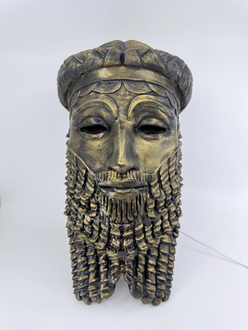 Assyrian King Sargon of Akkad With Bust and Plaque - Etsy