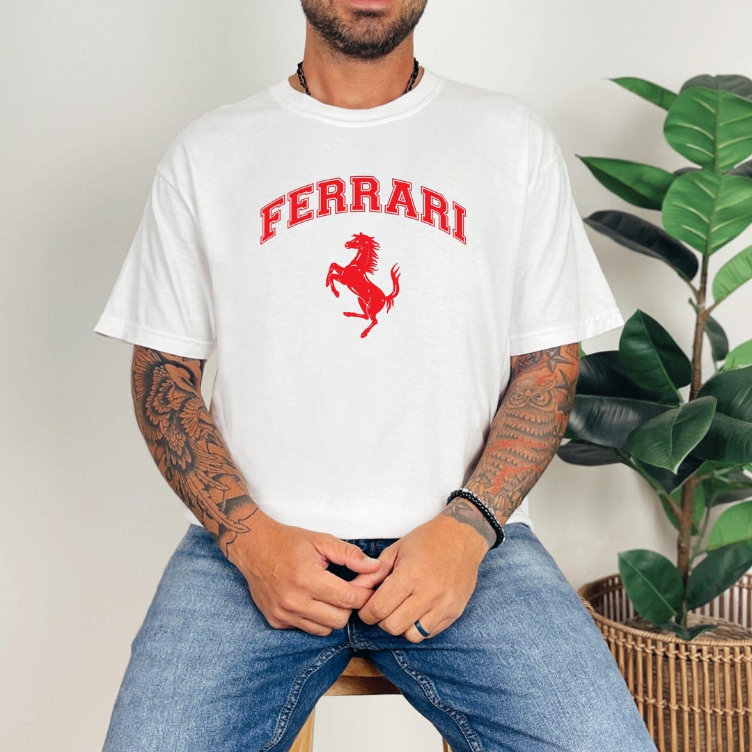 Ferrari F1 Team Shirt, Formula 1 Racing Tee, Grand Prix Motorsport ...