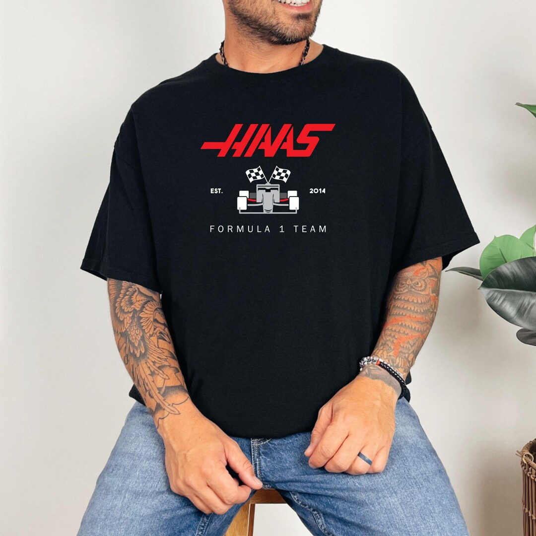 Haas F1 Team Shirt, Formula One Racing Tee, Est. 2016 Motorsport Fan ...