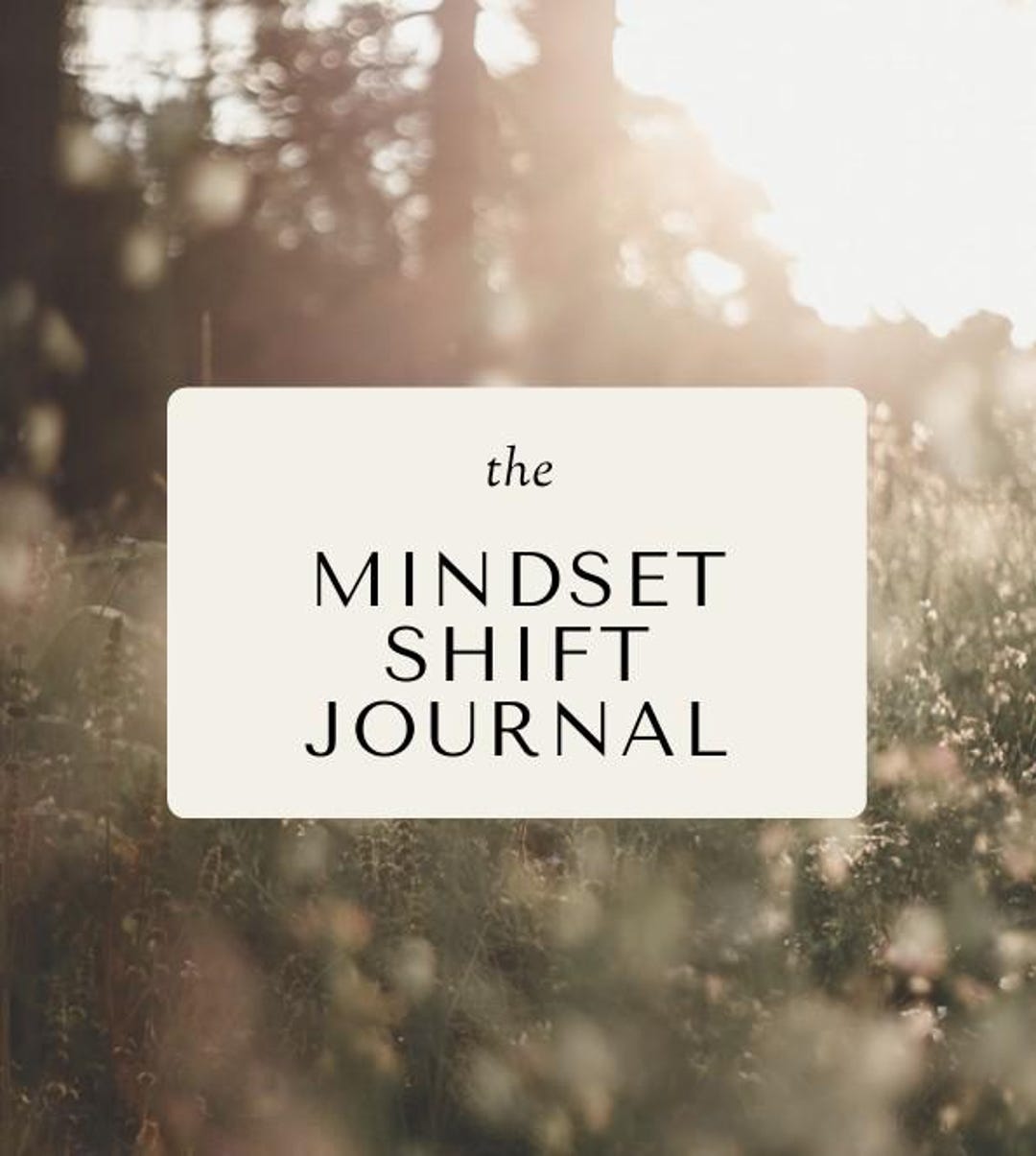 Mindset Shift Journal - Etsy
