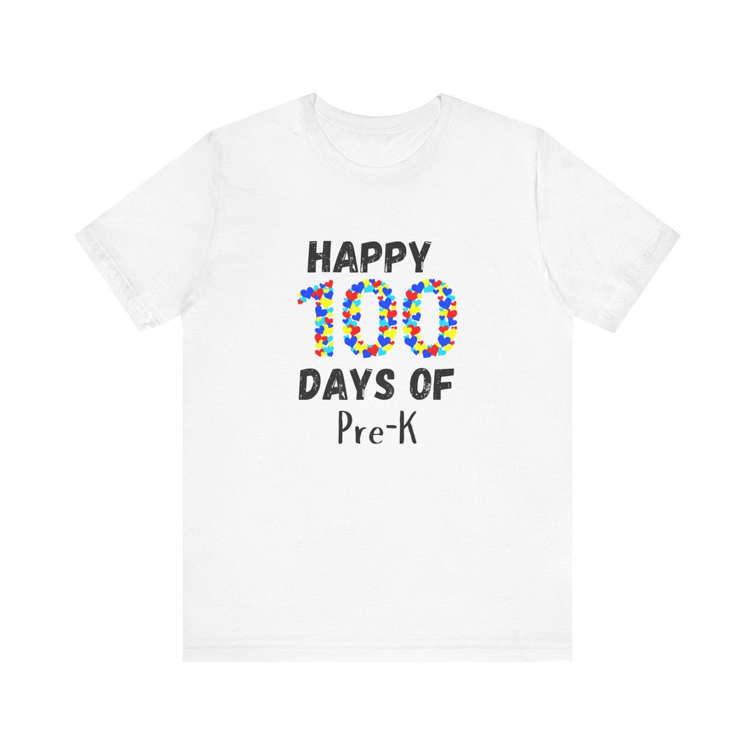 100th Day of School, Pre K Tee, Teacher Student Celebration Shirt ...