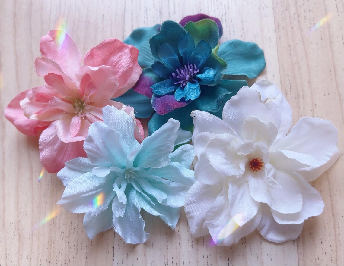 Delphinium Hair Crown, Woodland Flower, Bridal Hair Flower, Rustic ...