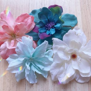 Delphinium Hair Crown, Woodland Flower, Bridal Hair Flower, Rustic ...