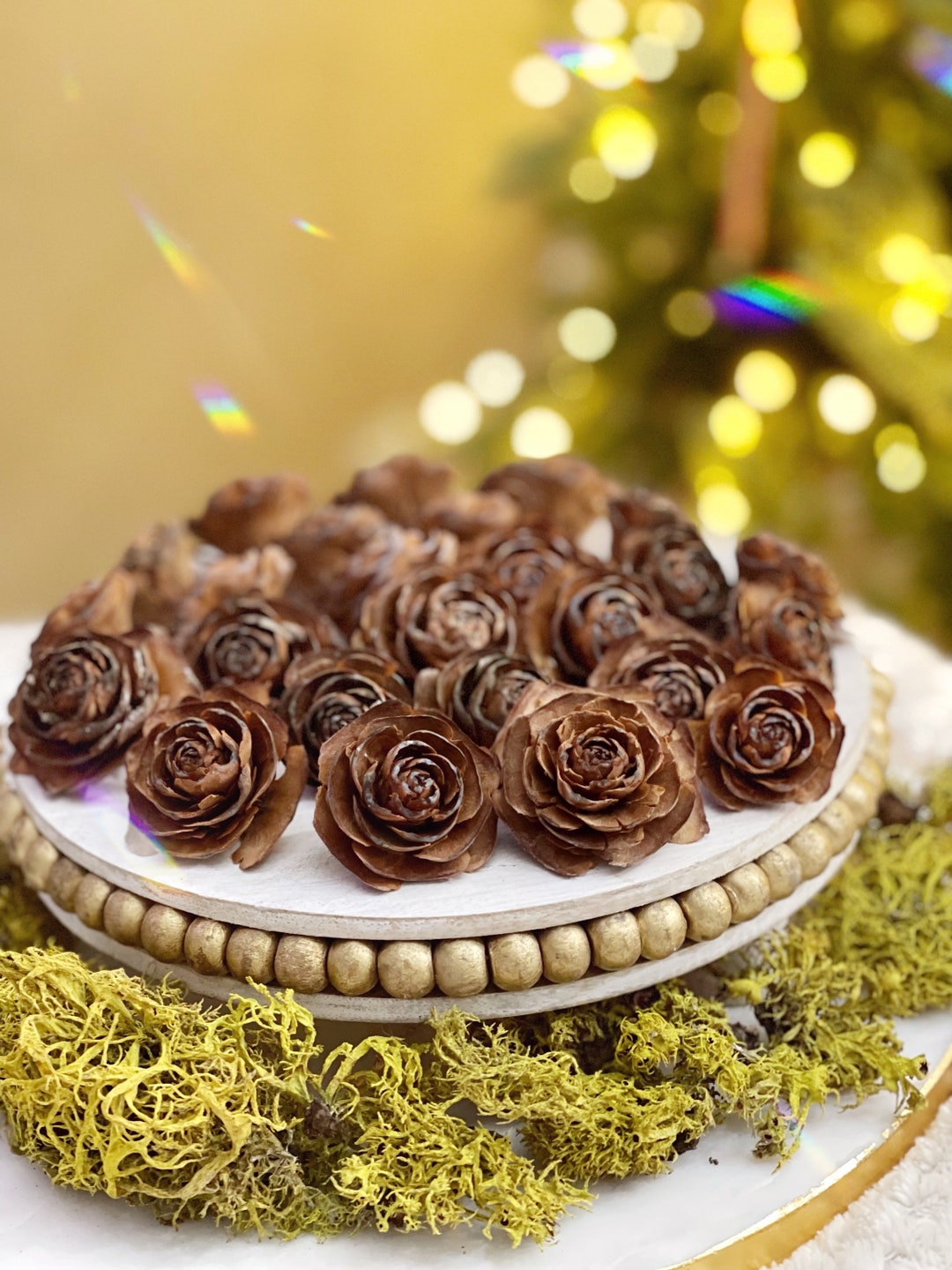 Natural Cedar Roses Pinecones Rose Shaped Deodar Cedar Natural - Etsy