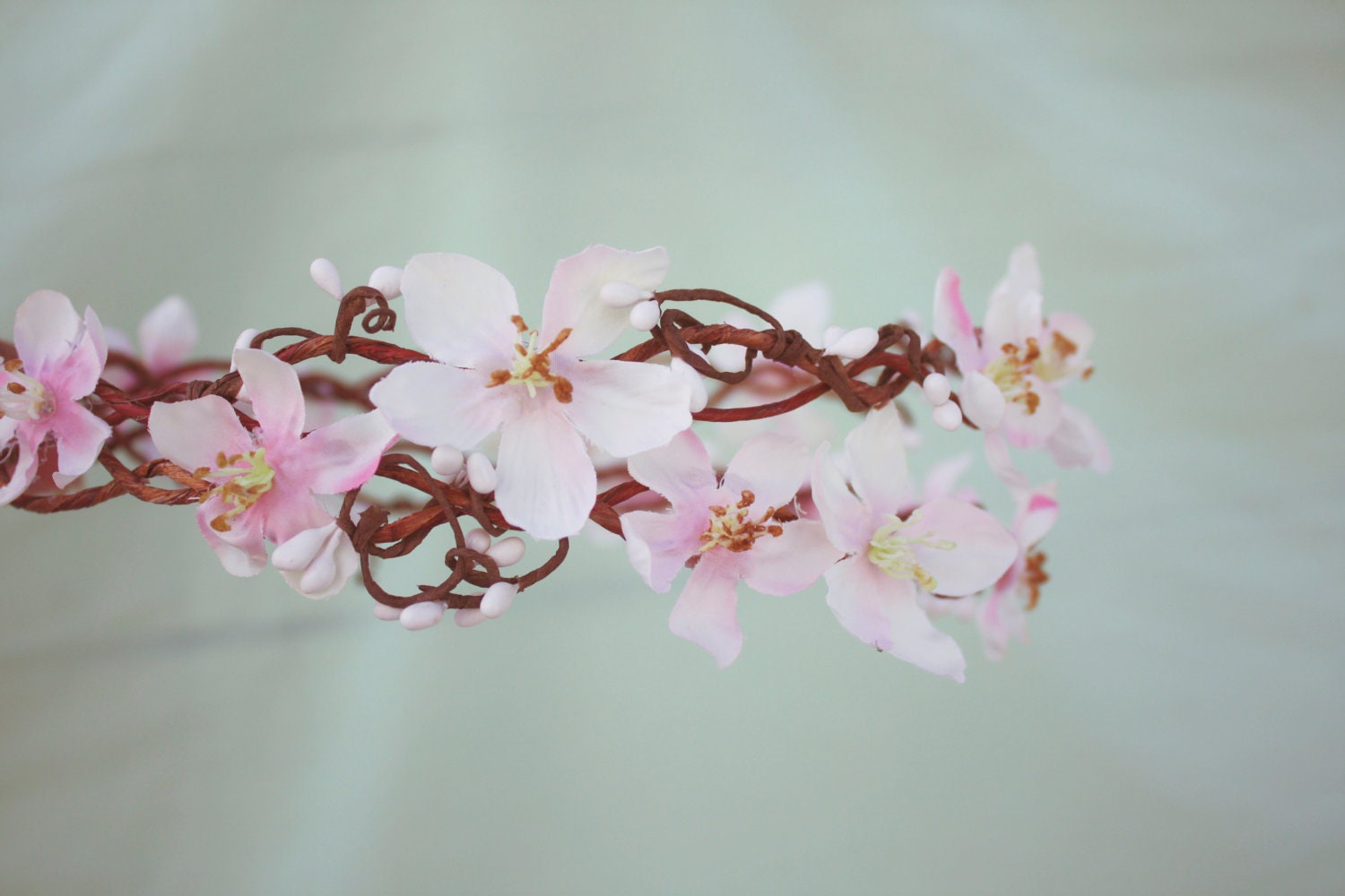 Cherry Blossom Flower Crown, Wedding Headpiece, Flower Crown, Bridal ...