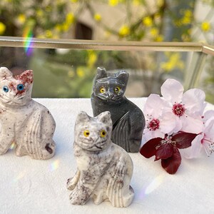 Soapstone Animals Hand Carved Miniature Stone Animal Figurines Rock and ...