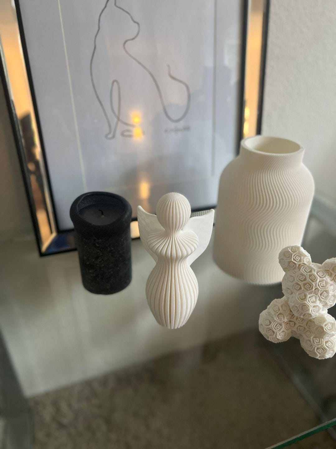 Angel Figure / 3D Print / 13 Cm / Decoration / Minimalist / White ...