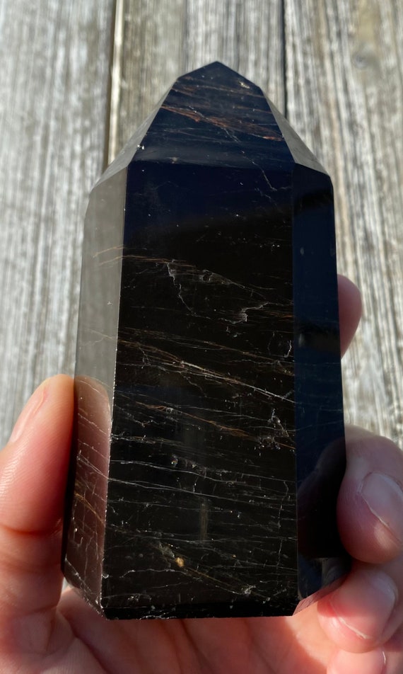Jewelry & Beauty Grounding Protection Stone. Black Tourmaline Polished ...