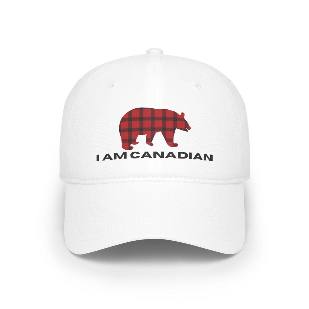 I AM CANADIAN Red Plaid Bear, Canada is Not for Sale Unisex Baseball ...