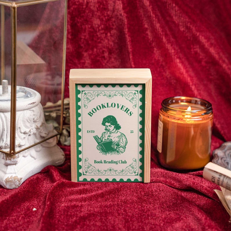 Personalized Book Lover Gift Matchbox, Custom Book Club Party Favors ...