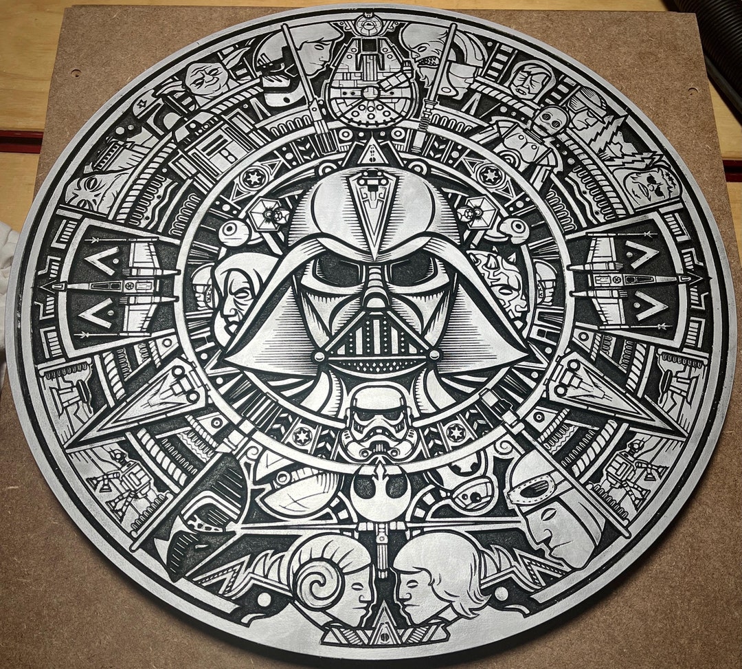 Star Wars Aztec Mayan Calendar Art - Etsy