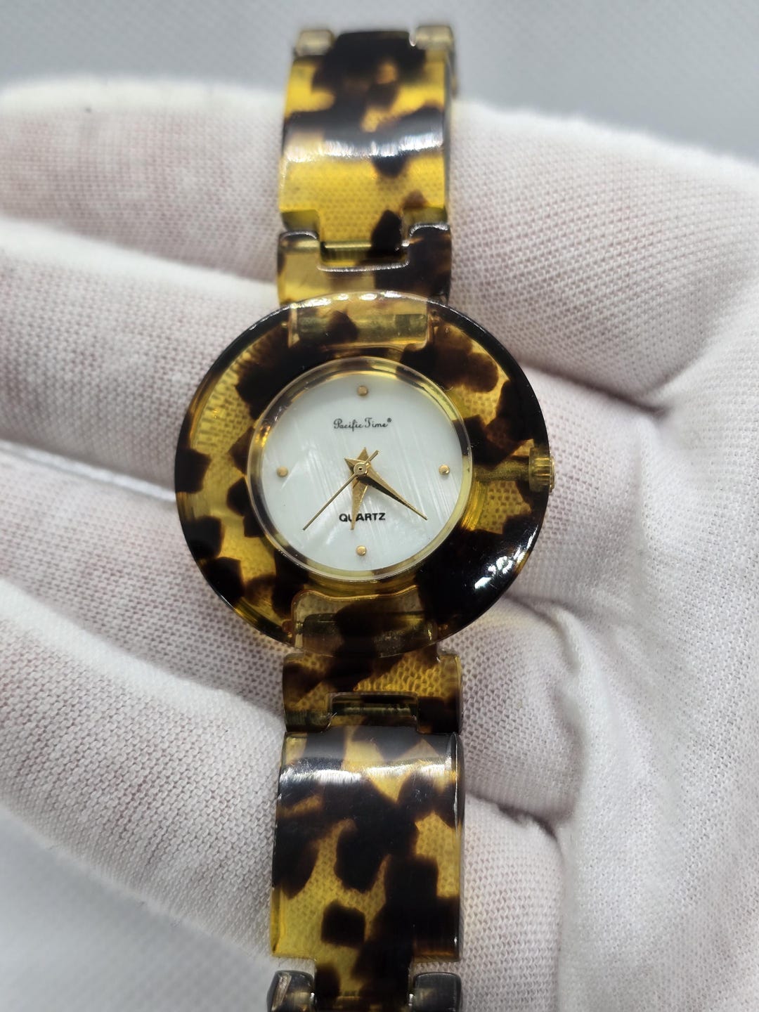 Leopard Print Watch Women Cheetah Print Watch for Ladies Round Watch ...