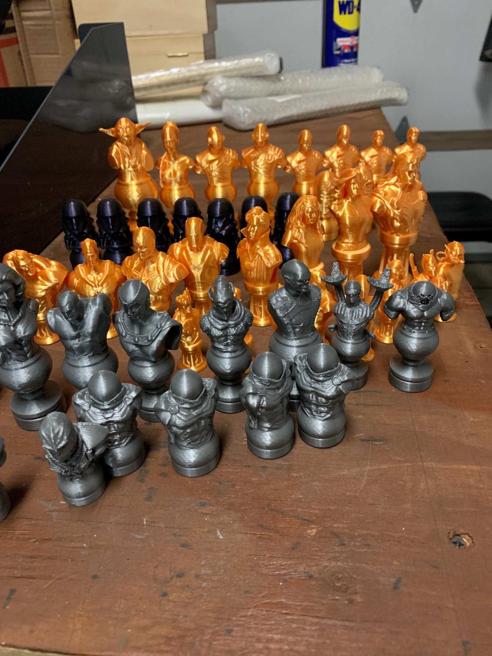 Custom 3D Printed Chess Set - Etsy
