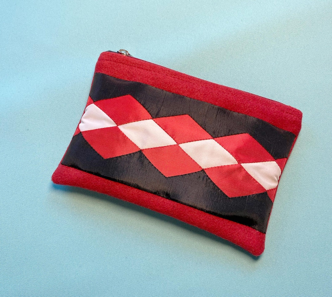 Native American Osage Hand-sewn Ribbonwork Zippered Pouch - Etsy